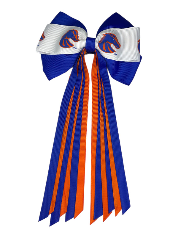 Boise State Broncos USA Bows Streamer Bow (Blue/White) – The Blue and ...