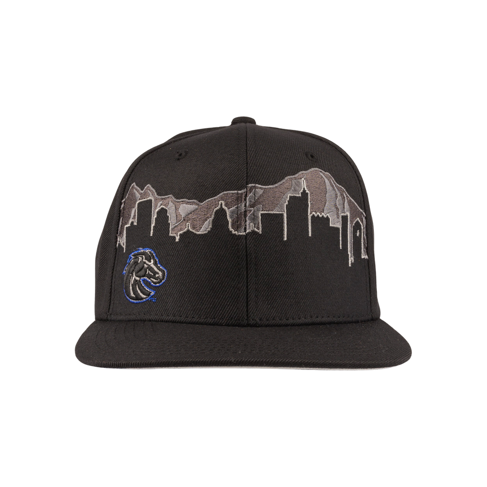 Boise State Broncos CapX Skyline Snapback Hat (Black) – The Blue and ...