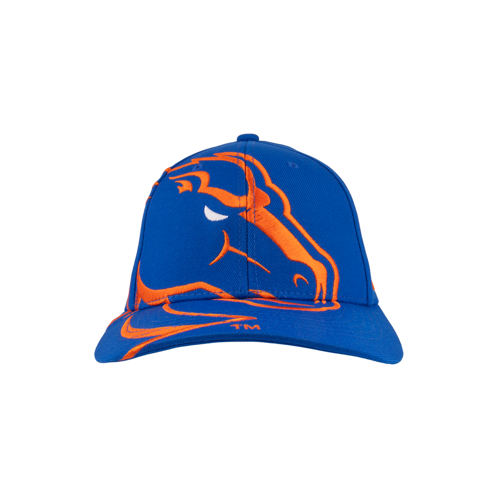 Boise State Broncos CapX Revamped Rivalry Flex Fit Hat (Blue/Orange ...