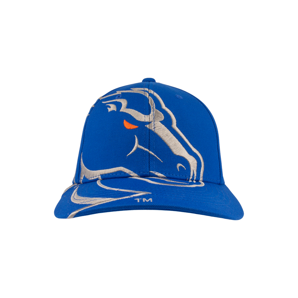 Boise State Broncos CapX Revamped Rivalry Flex Fit Hat (Blue/Grey ...