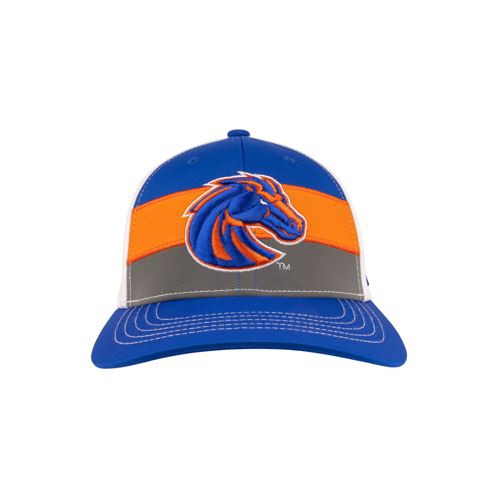 Boise State Broncos CapX Striped Multicolor Flex Fit Hat – The Blue and ...