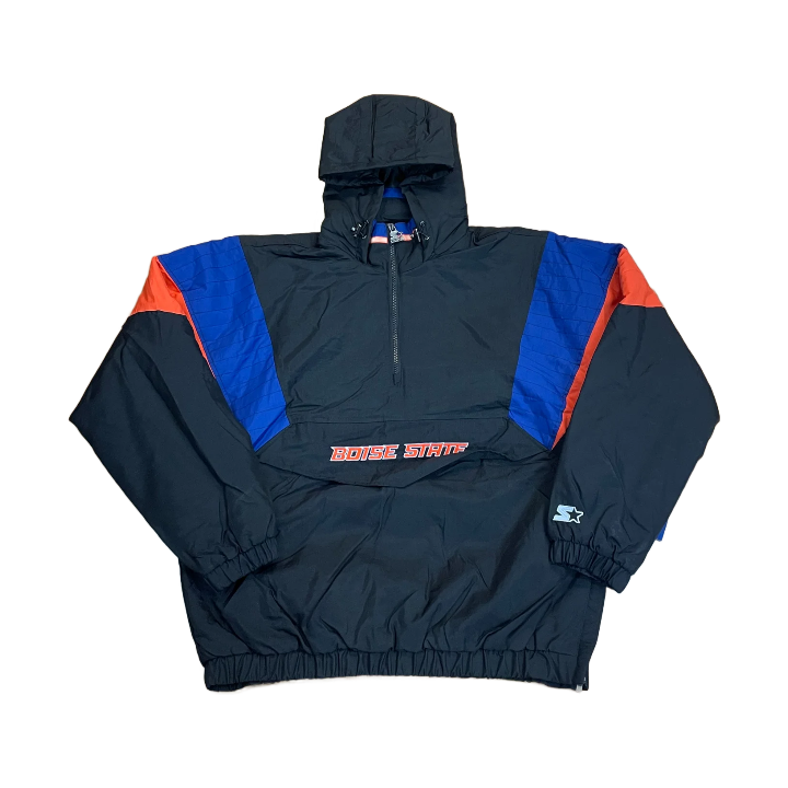 Boise State Broncos Men's GIII Starter Heavy 1/4 Zip Jacket (Black ...