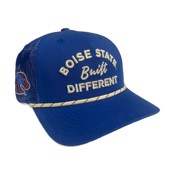 Boise State Broncos CapX Built Different Rope Snapback Trucker Hat (Bl ...