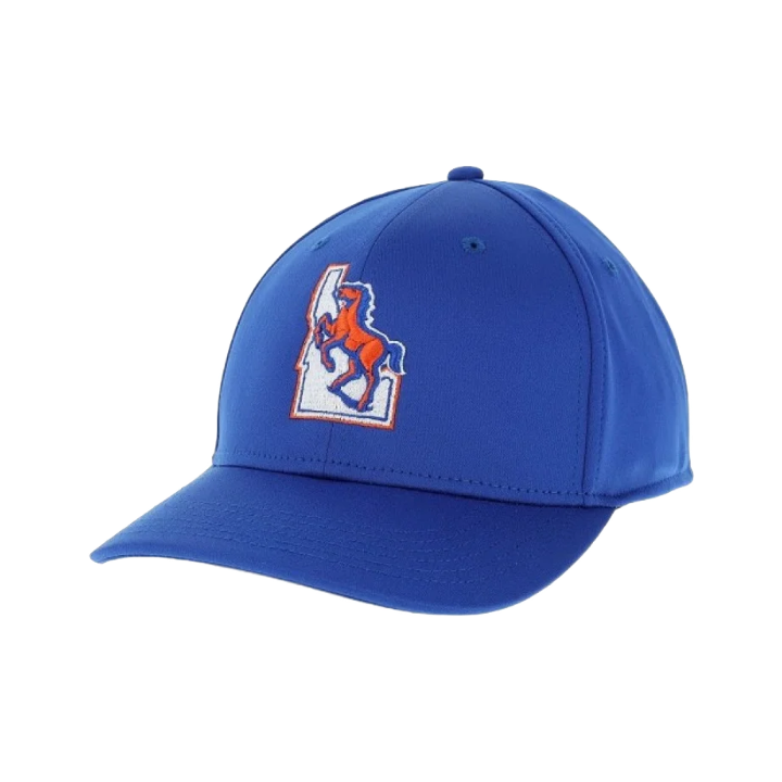 Boise State Broncos Legacy Throwback Logo Flex Fit Hat (Blue) – The ...