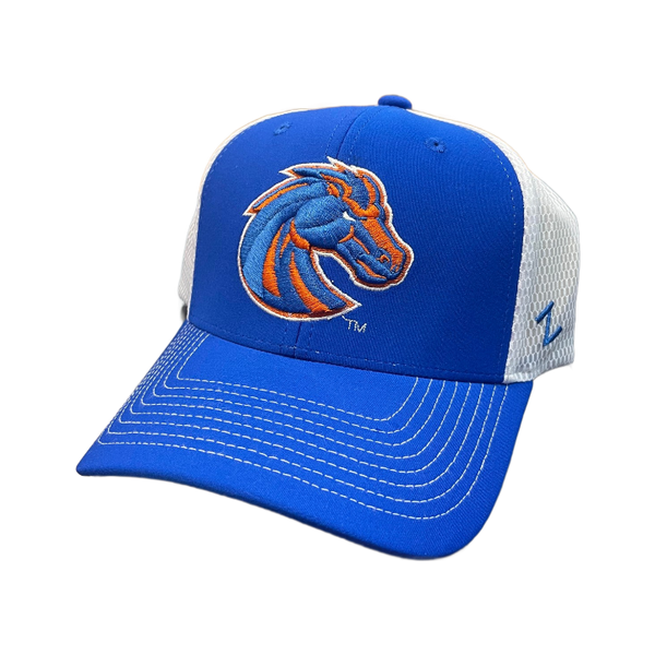Boise State Broncos Zephyr Mesh Flex Fit Hat (Blue/White) – The Blue ...